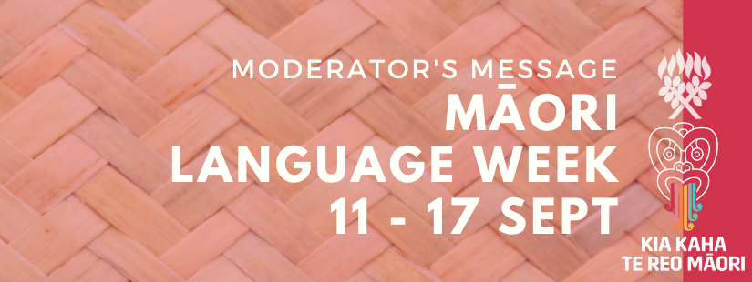 Moderator’s message Māori Language Week - Te Wiki o te Reo Māori 2023 ...